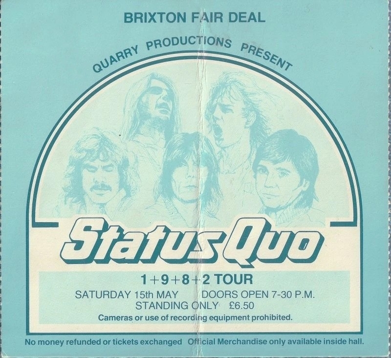 STATUS QUO ONLINE GIGOGRAPHY - 20th Anniversary Tour