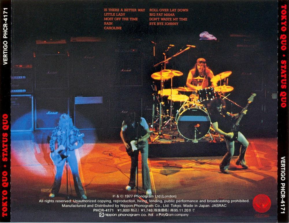 STATUS QUO ONLINE GIGOGRAPHY - Blue For You Tour